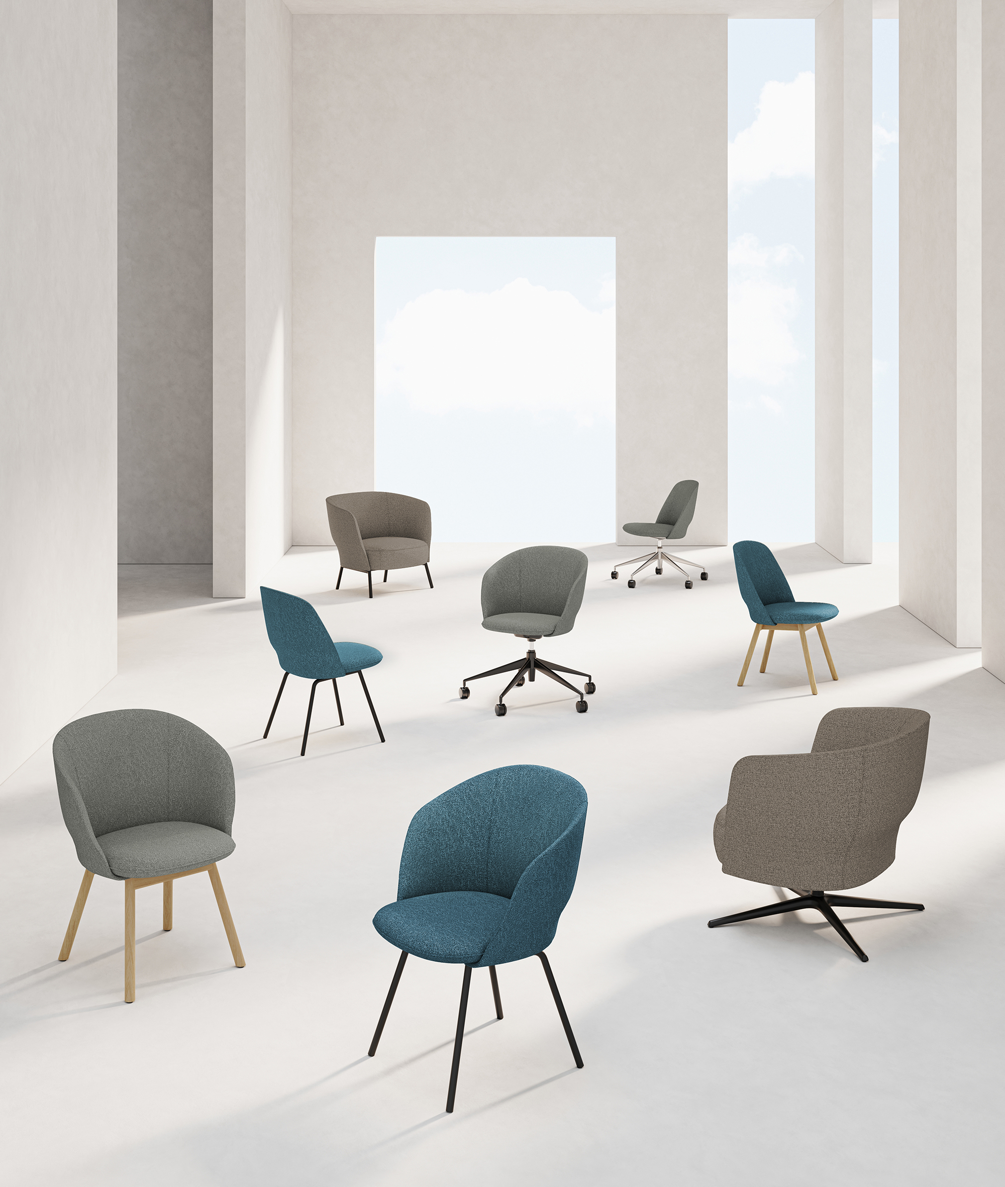 Playces Capsule_Cape Chair Family | 美时办公家具 | 美时官网