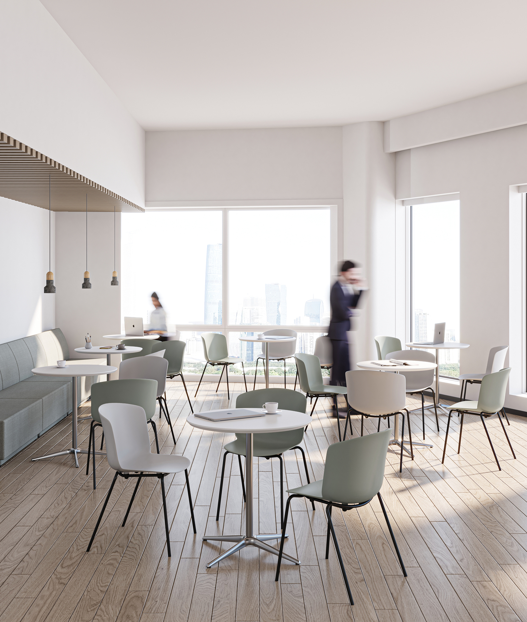 Playces Capsule_Billie Metal 4-Leg Chair | 美时办公家具 | 美时官网