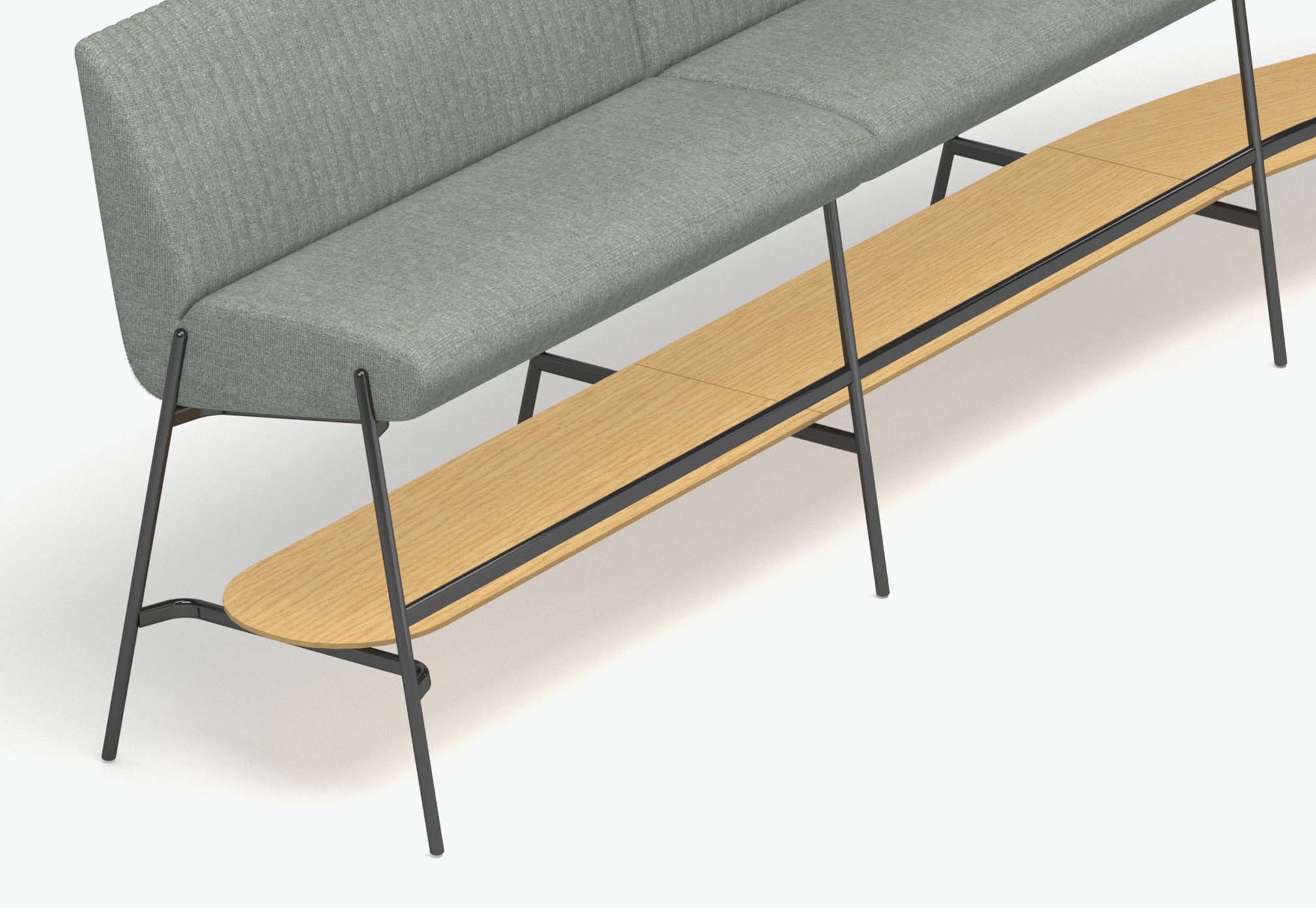 Bar Sofa Bottom Shelf and Footrest | Lamex Office Furniture | Official ...