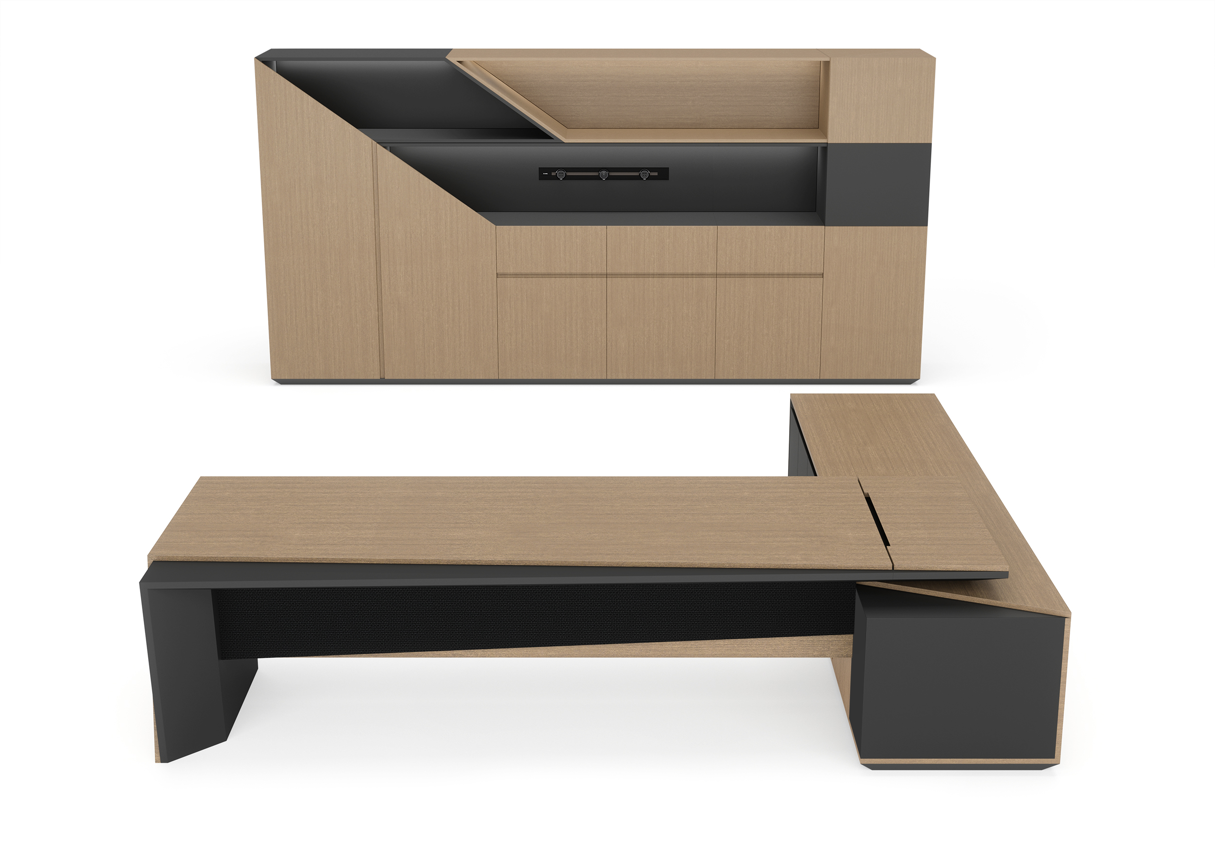 9 - Apex - Executive Desk with Back Credenza_The Himalayas | Lamex ...