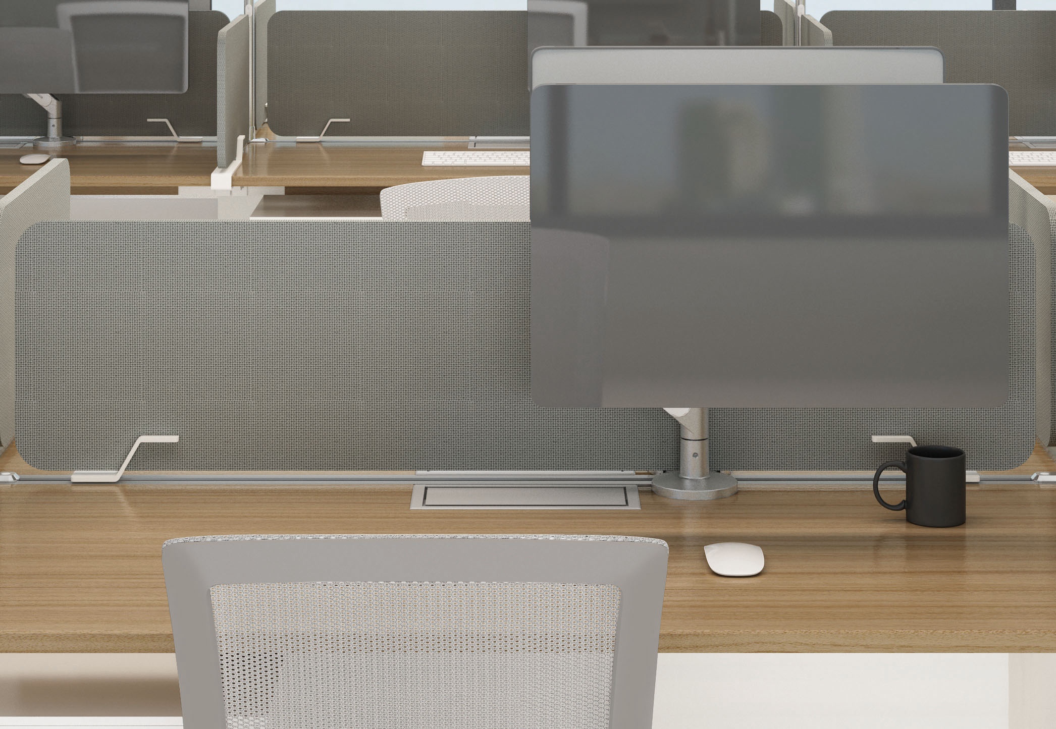 3 - Desk Frameless Screen.jpg | Lamex Office Furniture | Official ...