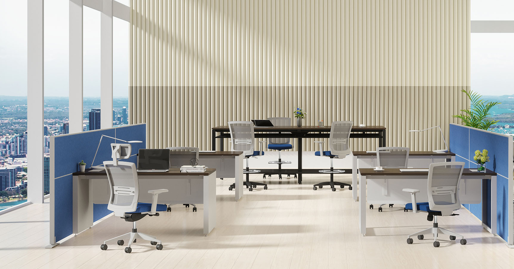 5-Array Chair in Integrated Work Space.jpg | Lamex Office Furniture ...